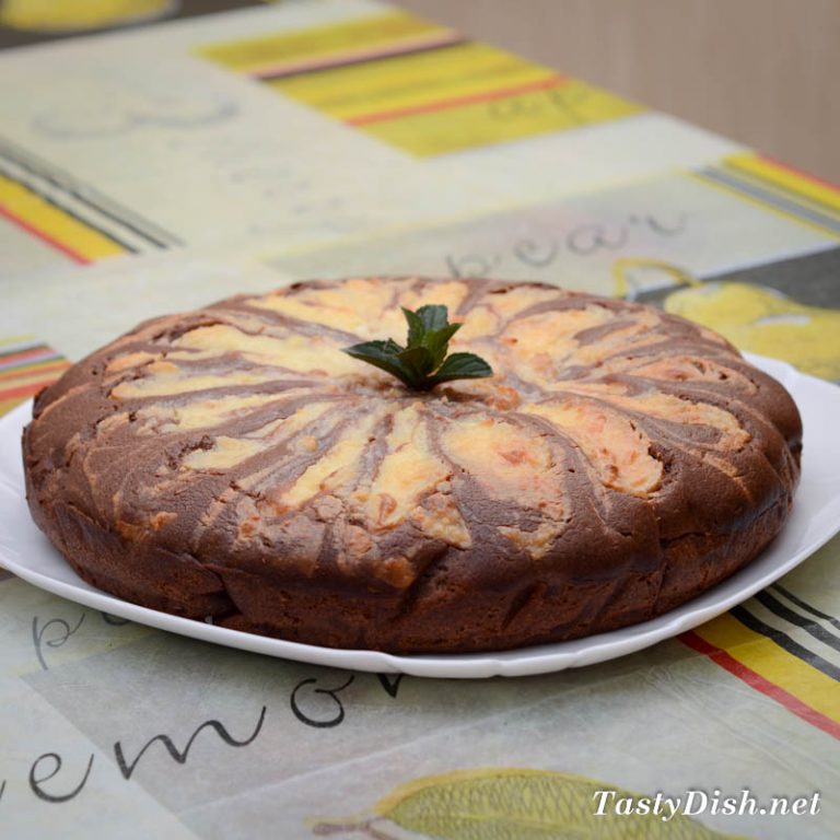 ШОКОЛАДНО-ТВОРОЖНЫЙ ПИРОГ (пошаговый рецепт с фото)